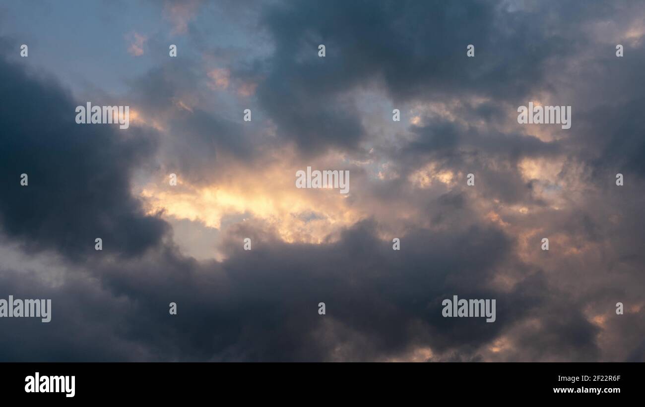 CLOUDS SHOWS THE IMPACT OF GLOBAL CLIMATE WARMING. Abstract clouds ...