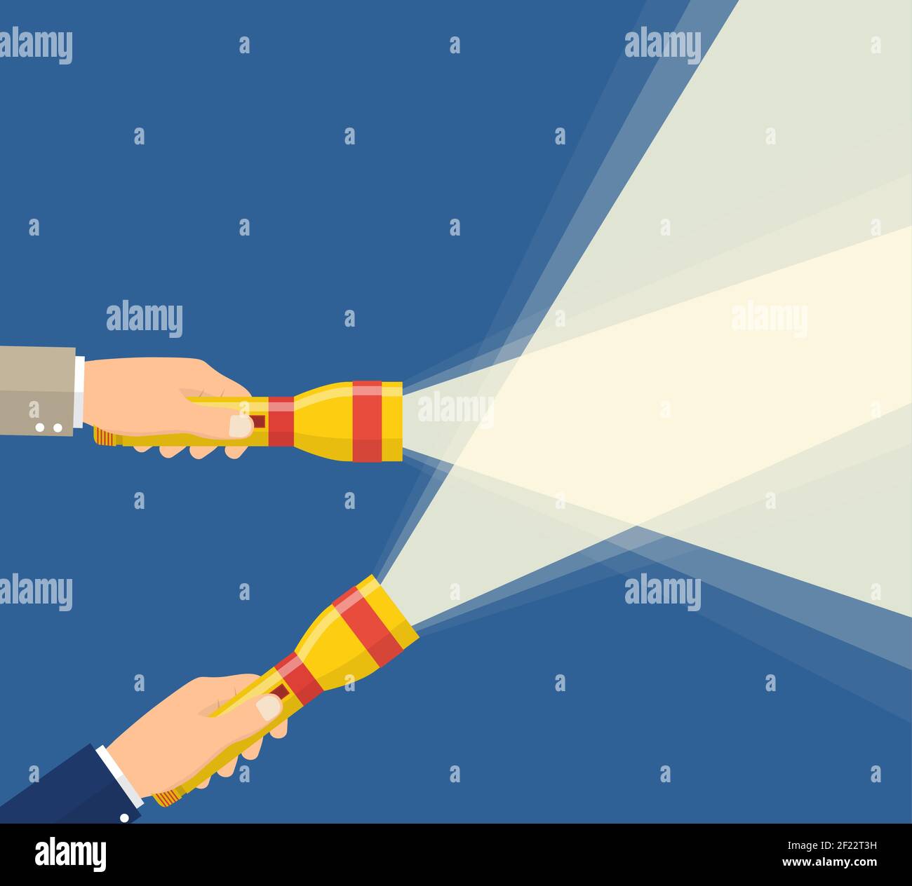 Hands holding flashlight Stock Vector Image & Art - Alamy
