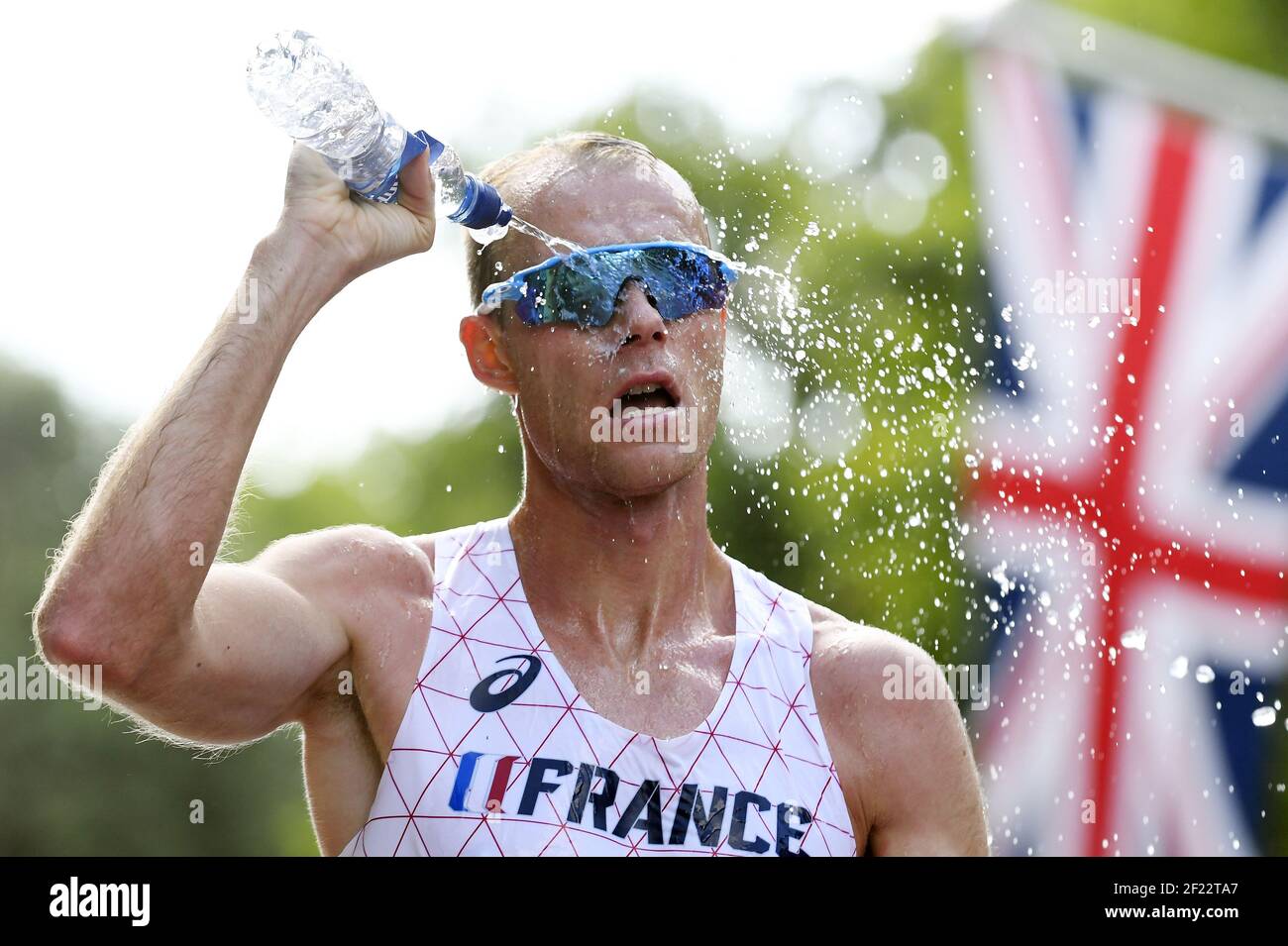 Kevin Campion (FRA) competes on Men's 20 km Race Walk during the ...