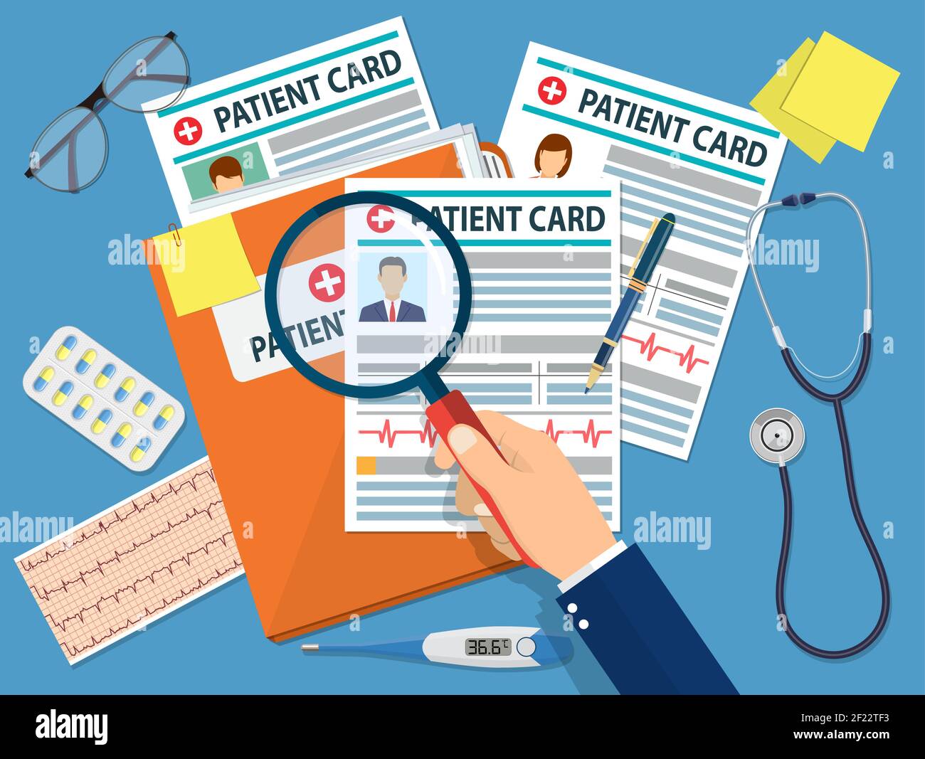 Doctor sign blank form patient Stock Vector Images - Alamy