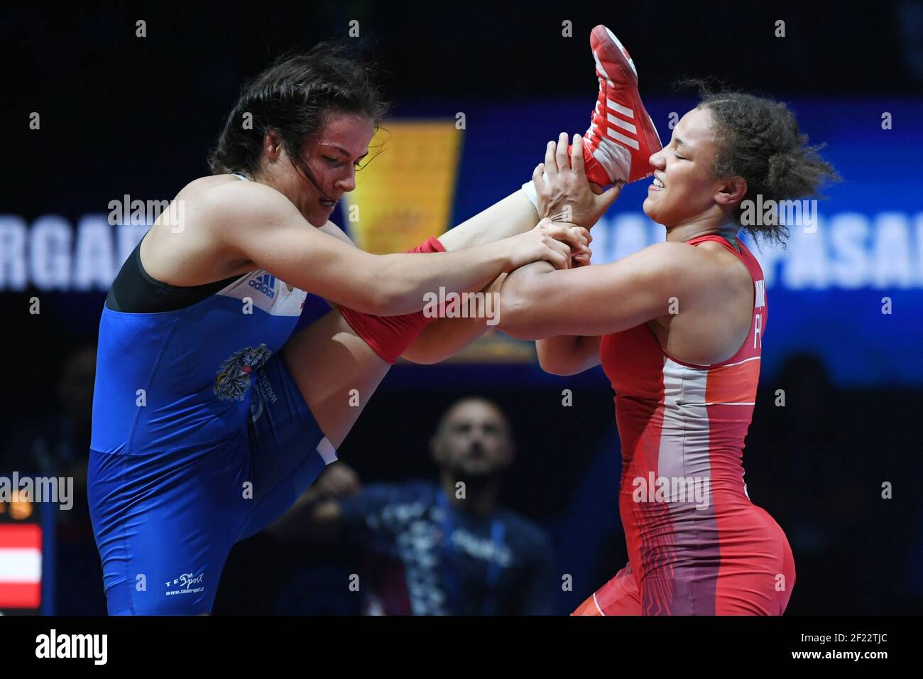 Koumba Larroque competes and wins the bronze medal in women wrestling ...