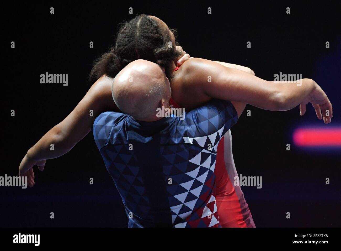 Koumba Larroque competes and wins the bronze medal in women wrestling ...