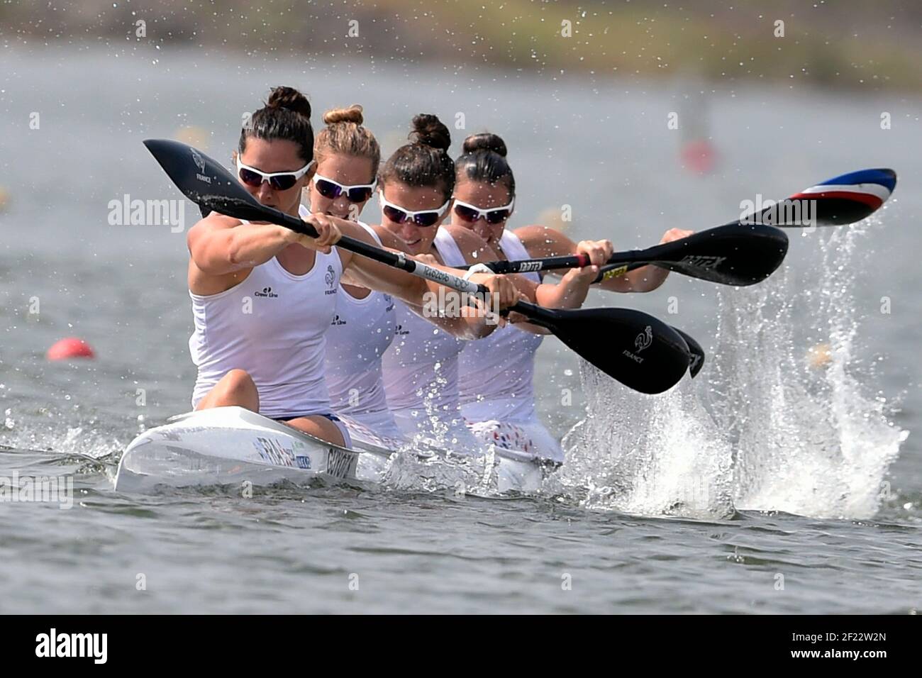 Sarah Guyot, Manon Hostens, Sarah Troel and Lea Jamelot from France ...