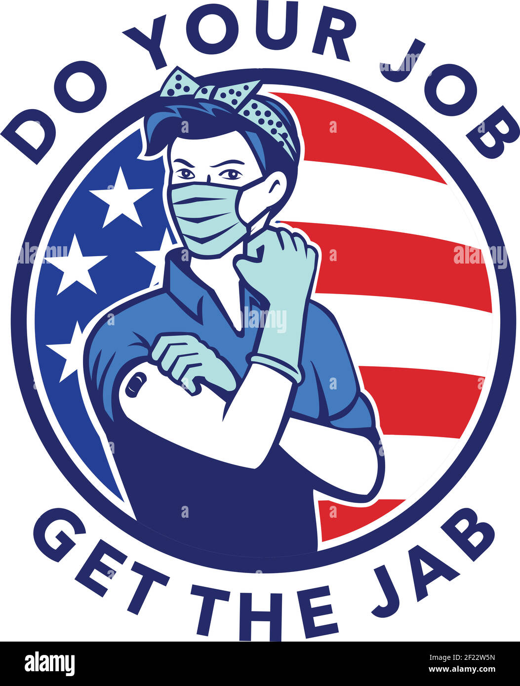 Frontline worker mask Stock Vector Images - Alamy