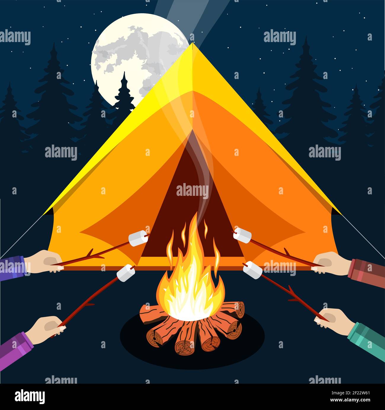 Cartoon bonfire High Resolution Stock Photography and Images - Alamy