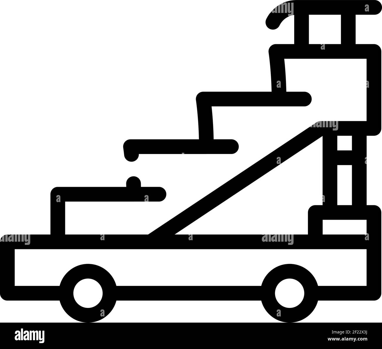 Target ladder icon outline Stock Vector Images - Alamy