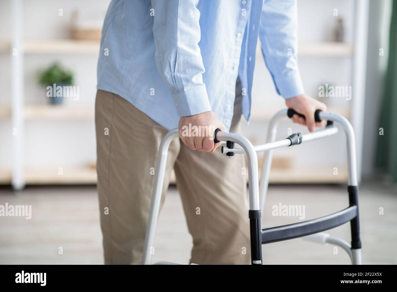 Old person walking frame hi-res stock photography and images - Alamy