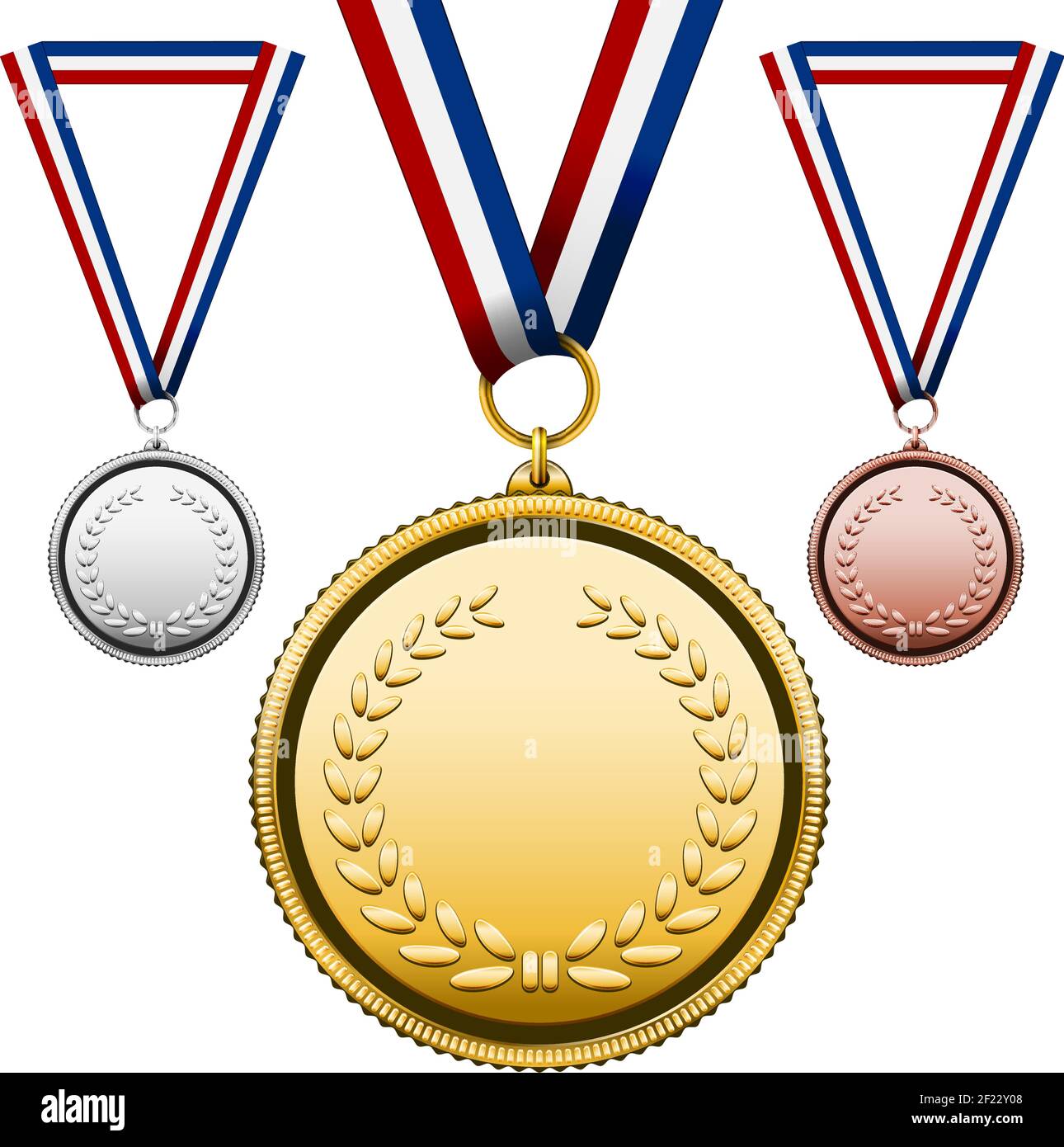 Gold Silver Bronze Medal Clipart