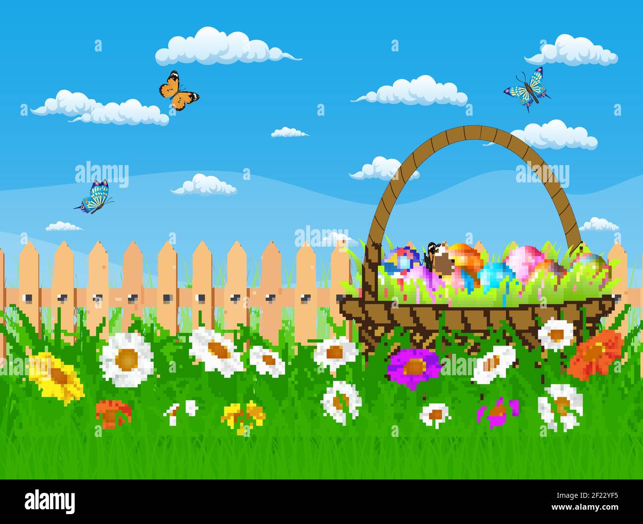 Happy easterbackground hi-res stock photography and images - Alamy