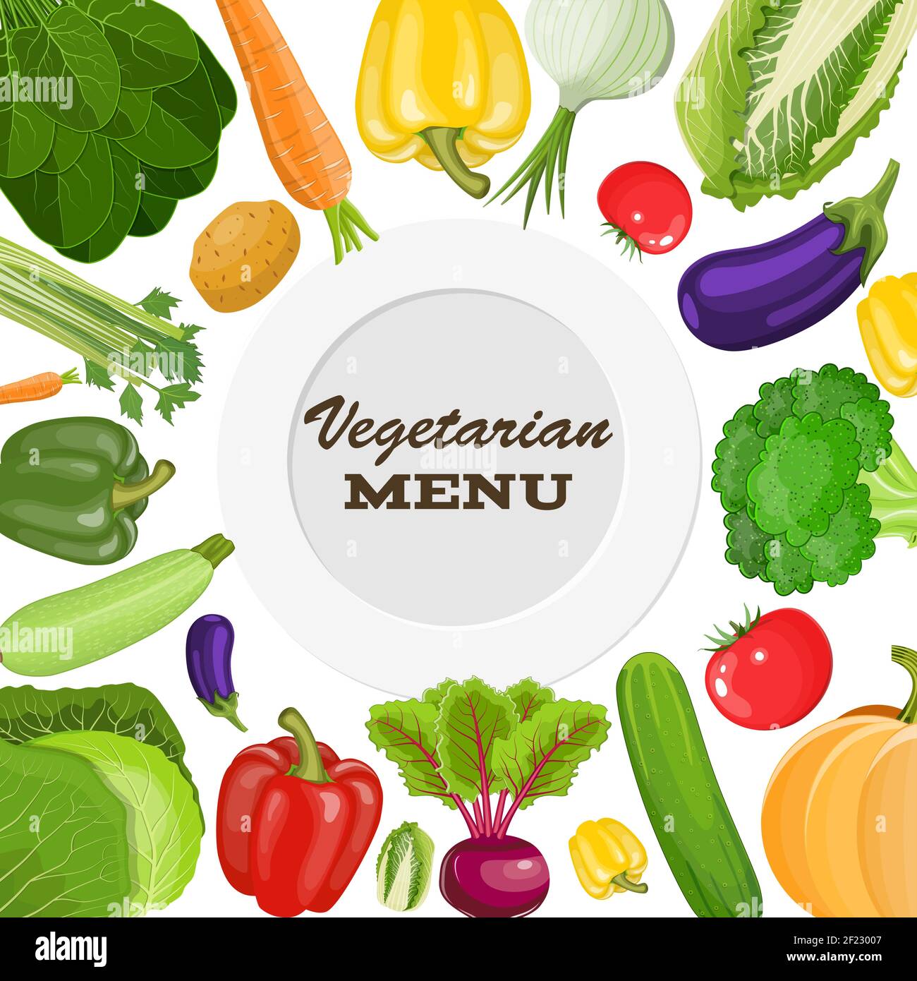 Vegetarian menu cover Stock Vector Image & Art - Alamy