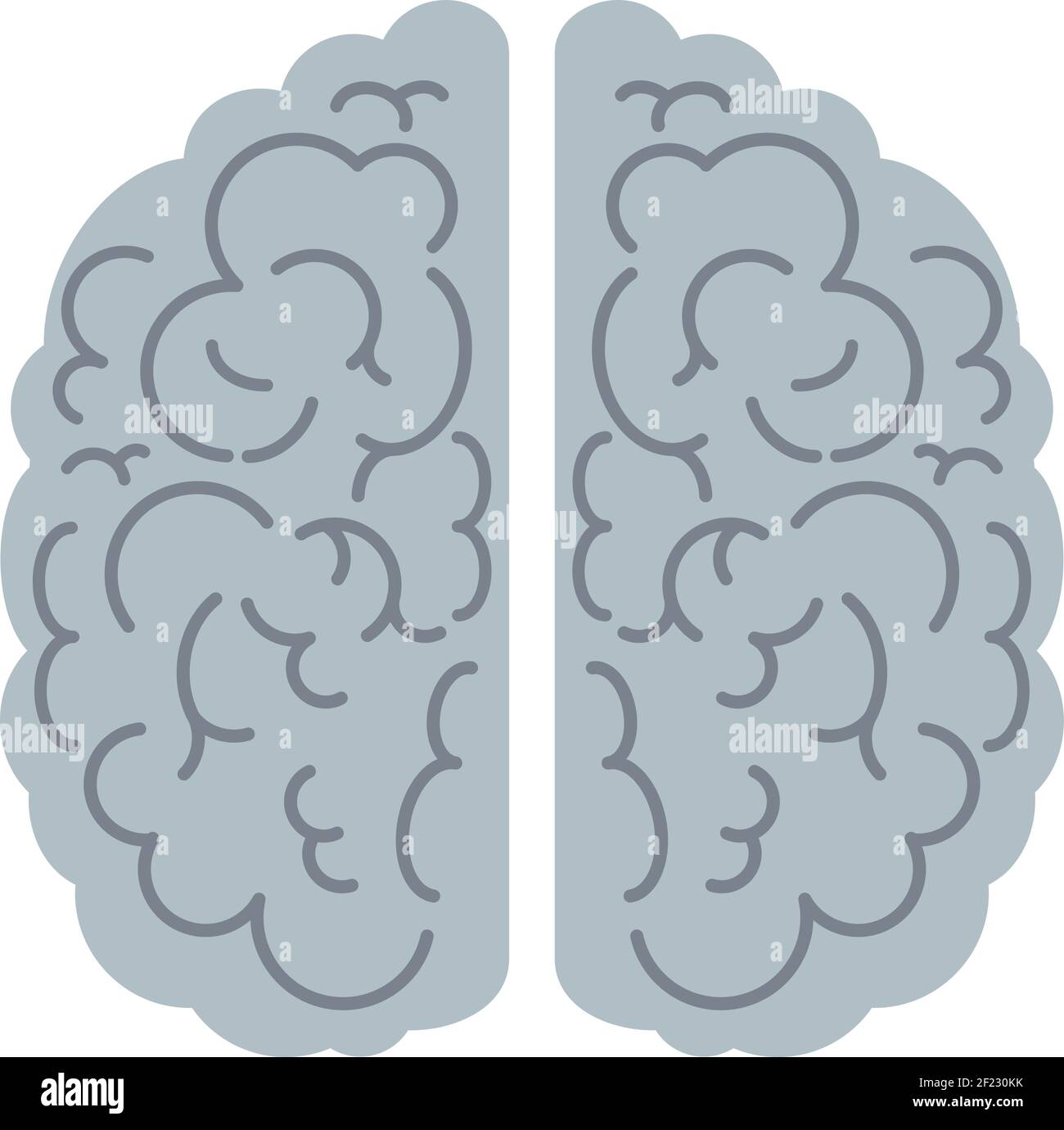 Brain icon. Top view, side view. Mind, creativity and knowledge Stock ...