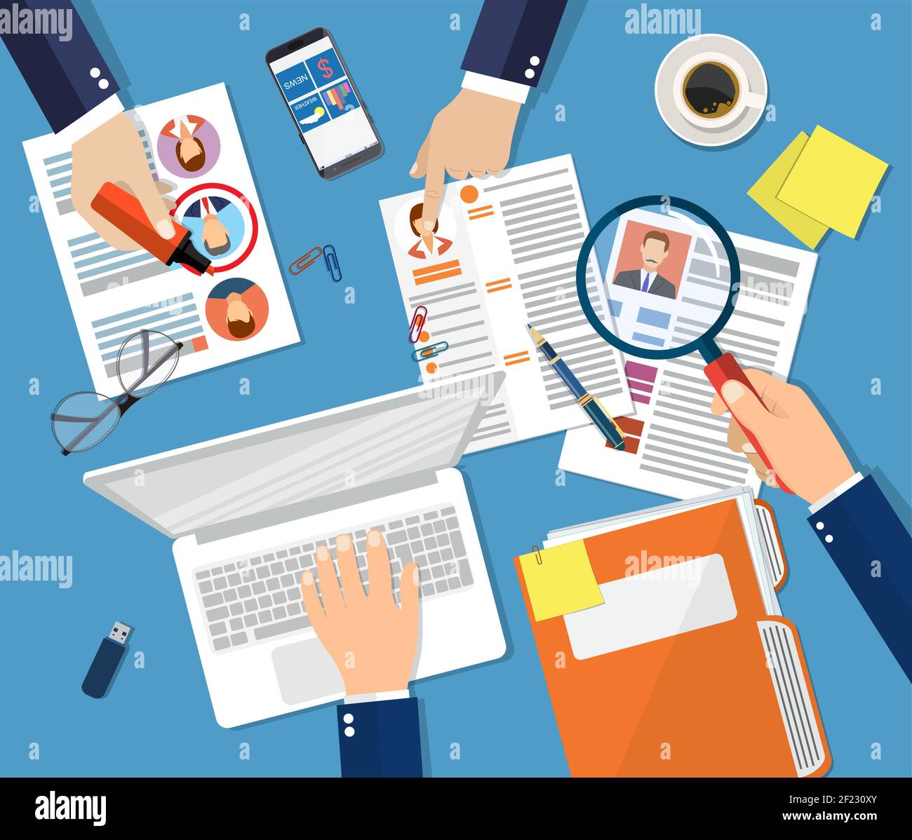 Human resources management concept Stock Vector Image & Art - Alamy