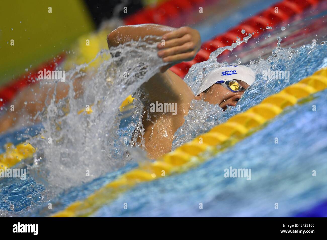 Axel Reymond (FRA) competes on Men's 400 m Freestyle during the ...