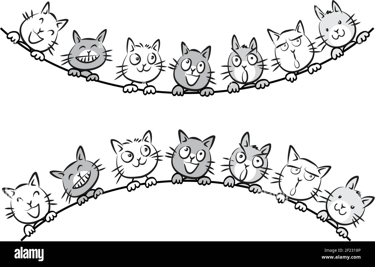 vector cartoon cat background Stock Vector Image & Art - Alamy
