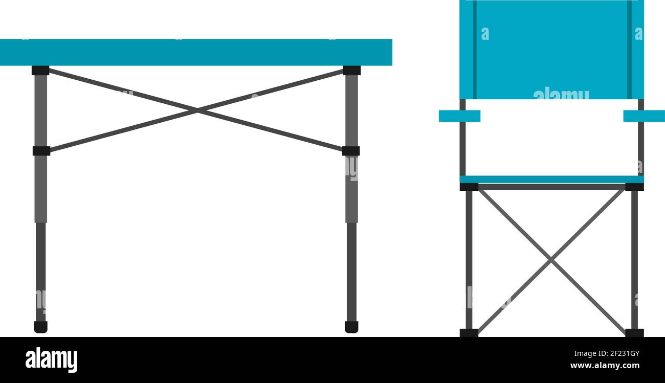 Folding table isolated Stock Vector Images - Alamy