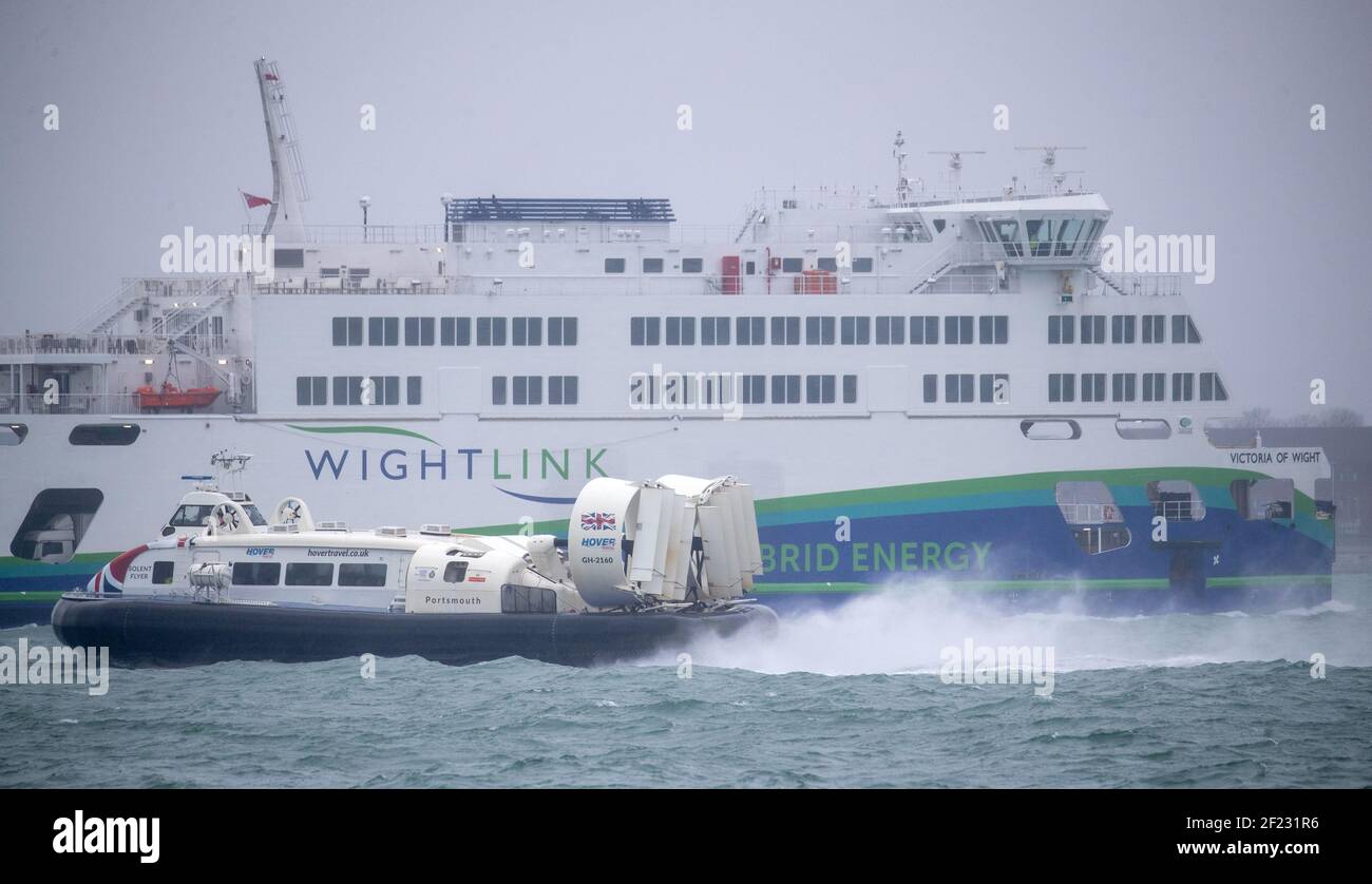 Wightlink hybrid car ferry hi-res stock photography and images - Alamy
