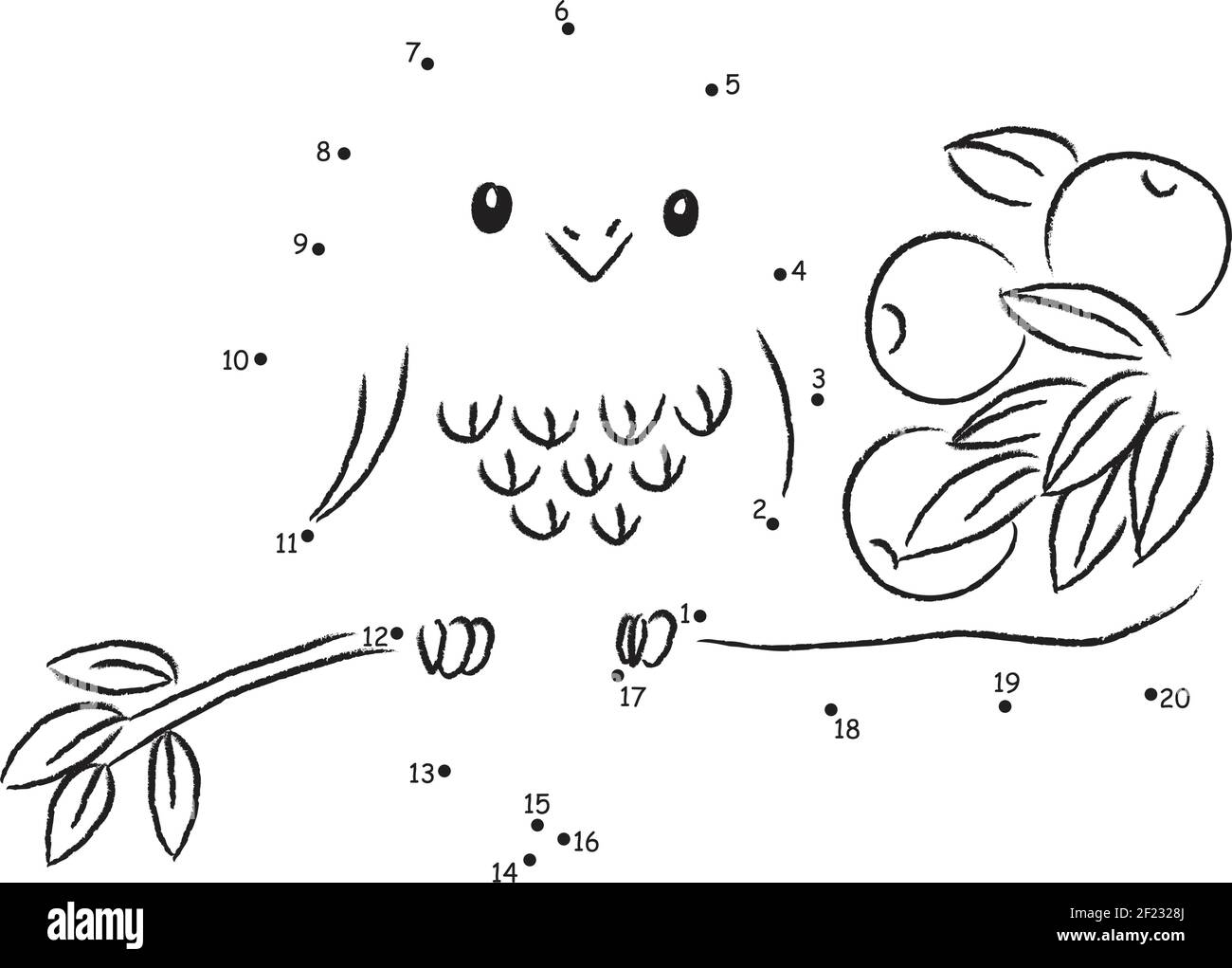 join to the dots with numbers owl Stock Vector Image & Art - Alamy