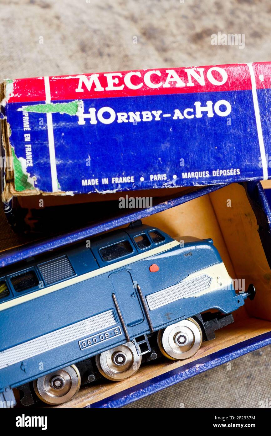 CC060DB Diesel engine, scale model, France Stock Photo - Alamy