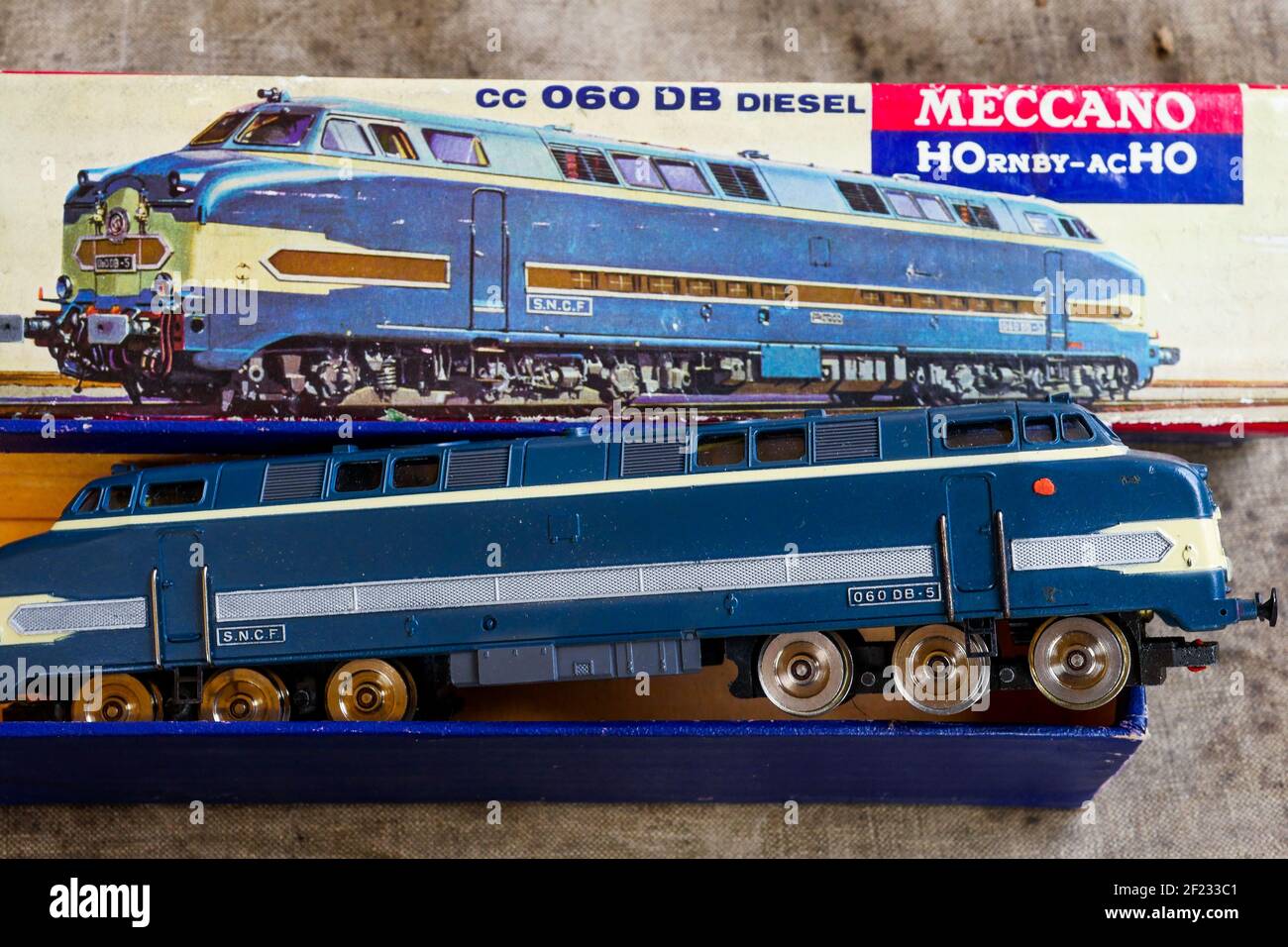 CC060DB Diesel engine, scale model, France Stock Photo - Alamy