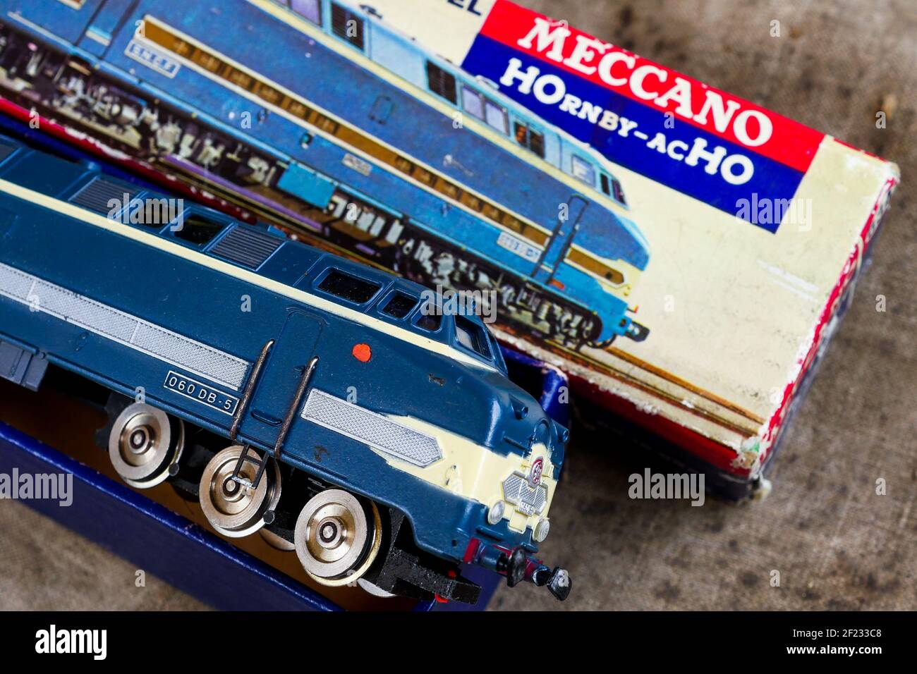 CC060DB Diesel engine, scale model, France Stock Photo - Alamy