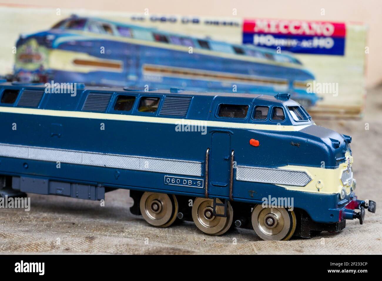 CC060DB Diesel engine, scale model, France Stock Photo - Alamy