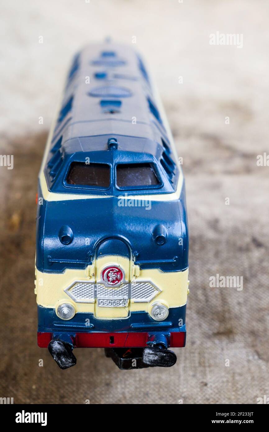 CC060DB Diesel engine, scale model, France Stock Photo - Alamy