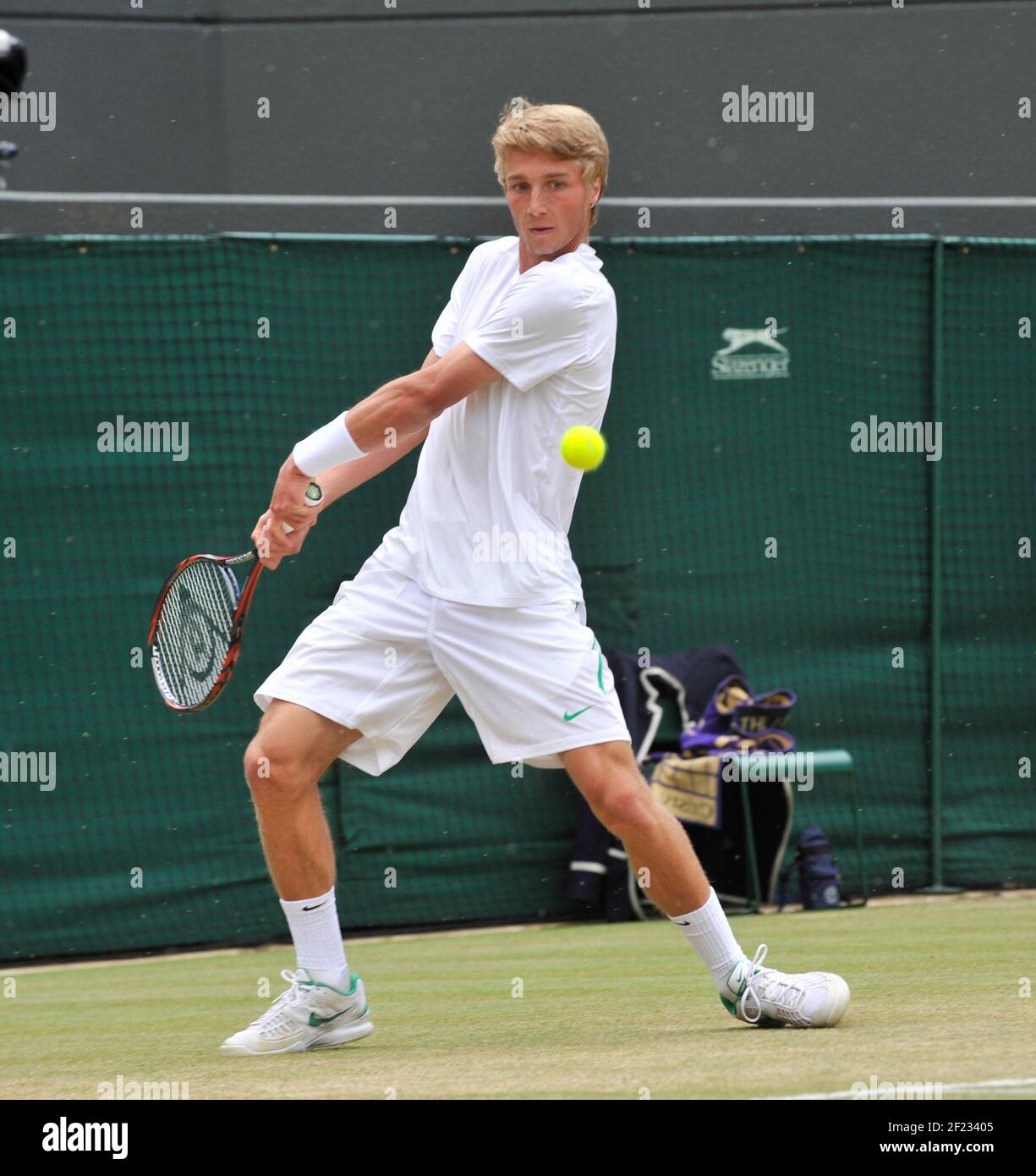WIMBLEDON 2011.BOY.S SINGLE FINAL LIAM BROADY V LUKE SAVILLE. 1/7/2011 ...