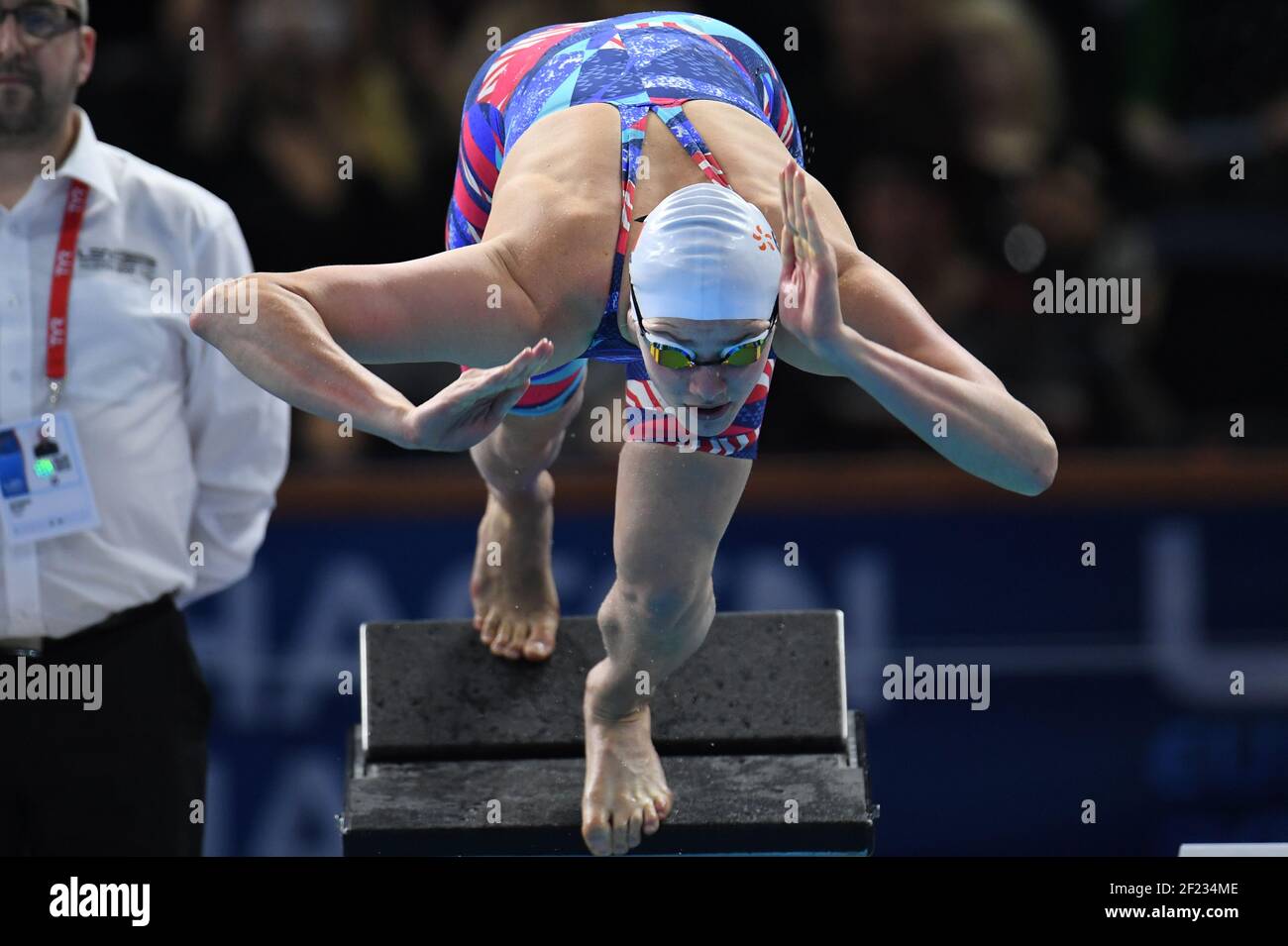 Marie Wattel (FRA) competes and wins the Silver medal on Women's 100 m ...