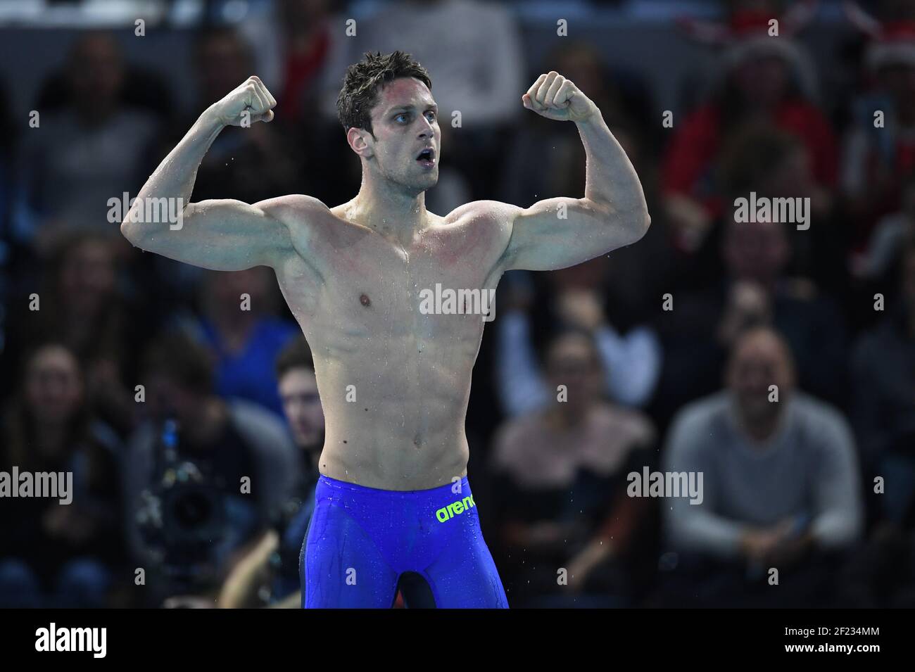 Luca Dotto (ITA) competes and wins the Gold medal on Men's 100 m ...