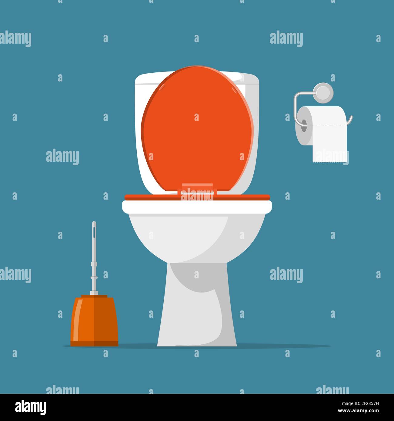 White ceramics toilet Stock Vector Image & Art - Alamy