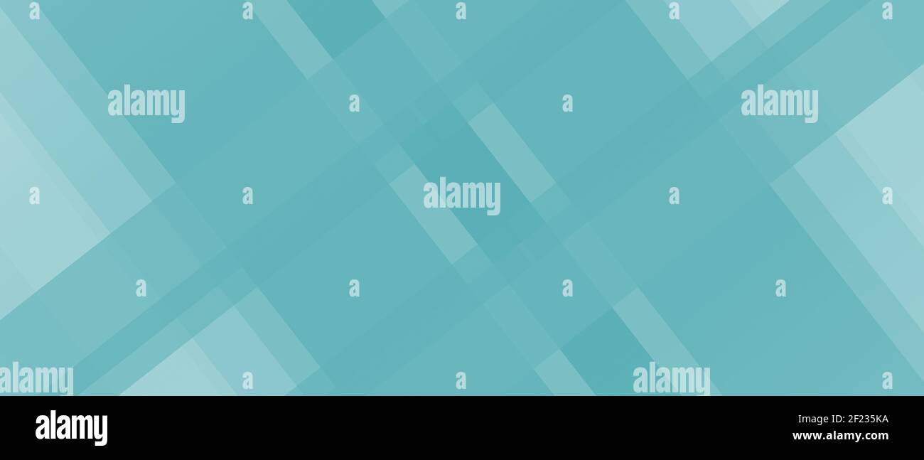 Abstract turquoise green background. Transparent criss-cross strips ...
