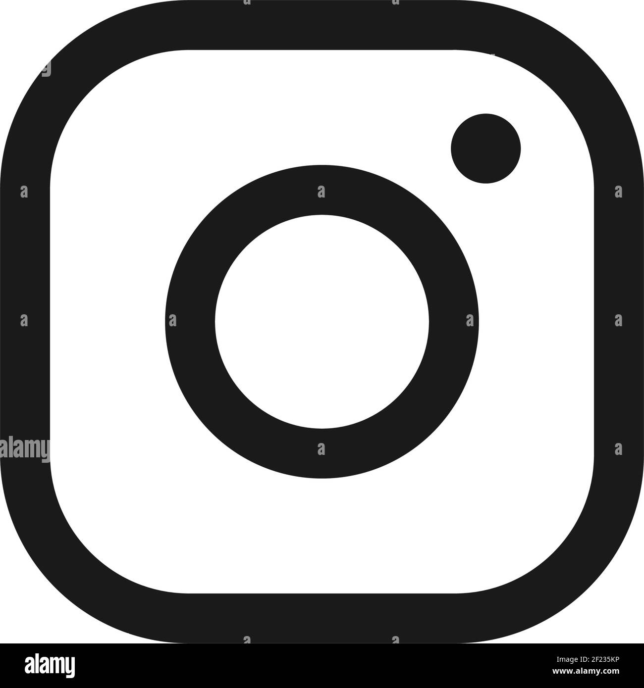 Camera lens icon. Social media sign isolated on white background ...