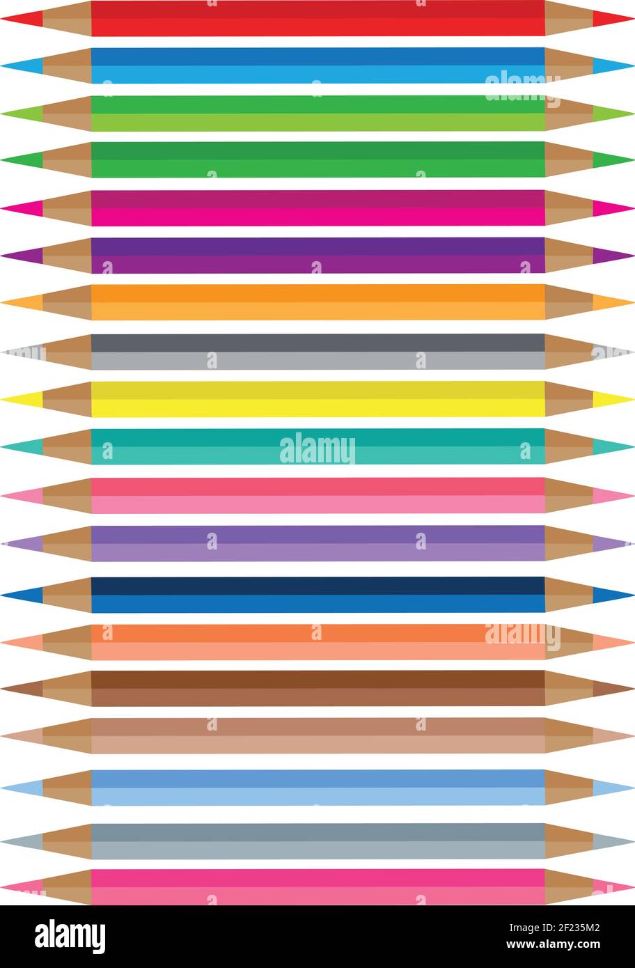 vector colour pencil rainbow set Stock Vector Image & Art - Alamy
