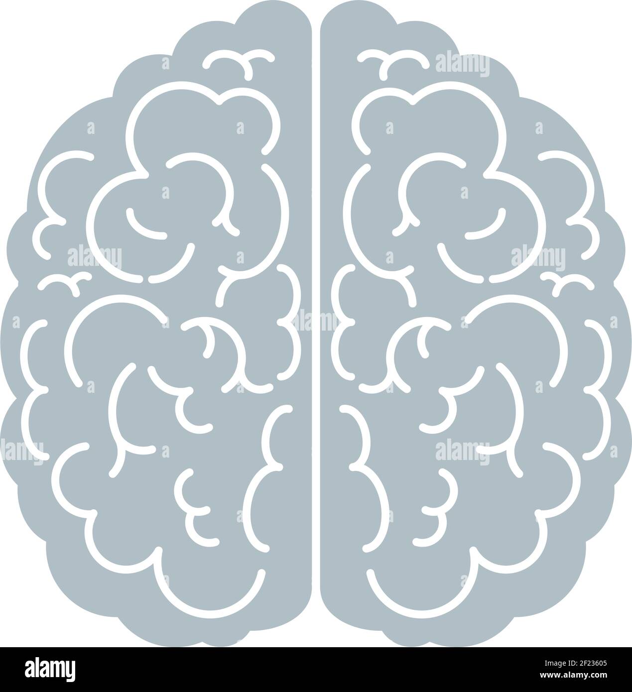 Brain icon. Top view, side view. Mind, creativity and knowledge Stock ...