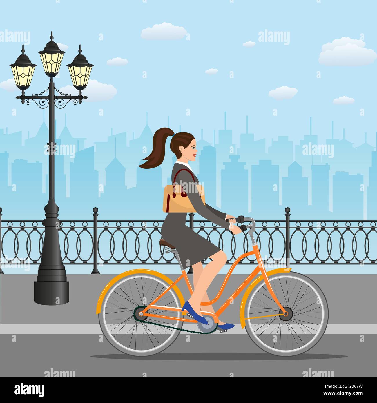 Business people ride on Stock Vector Images - Alamy