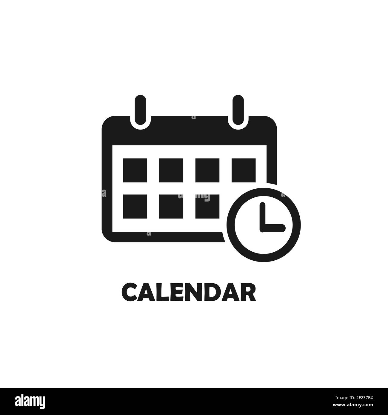 Calendar icon. Simple vector illustration on white background. EPS 10 ...