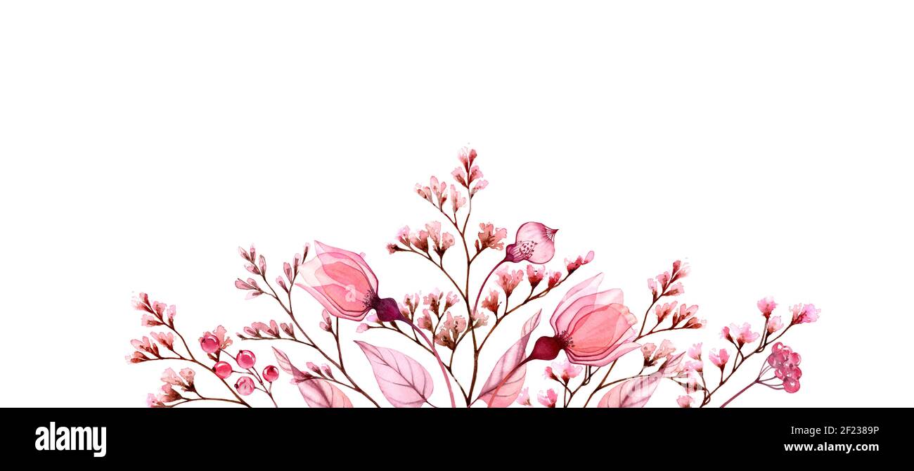 Transparent Flower Banner