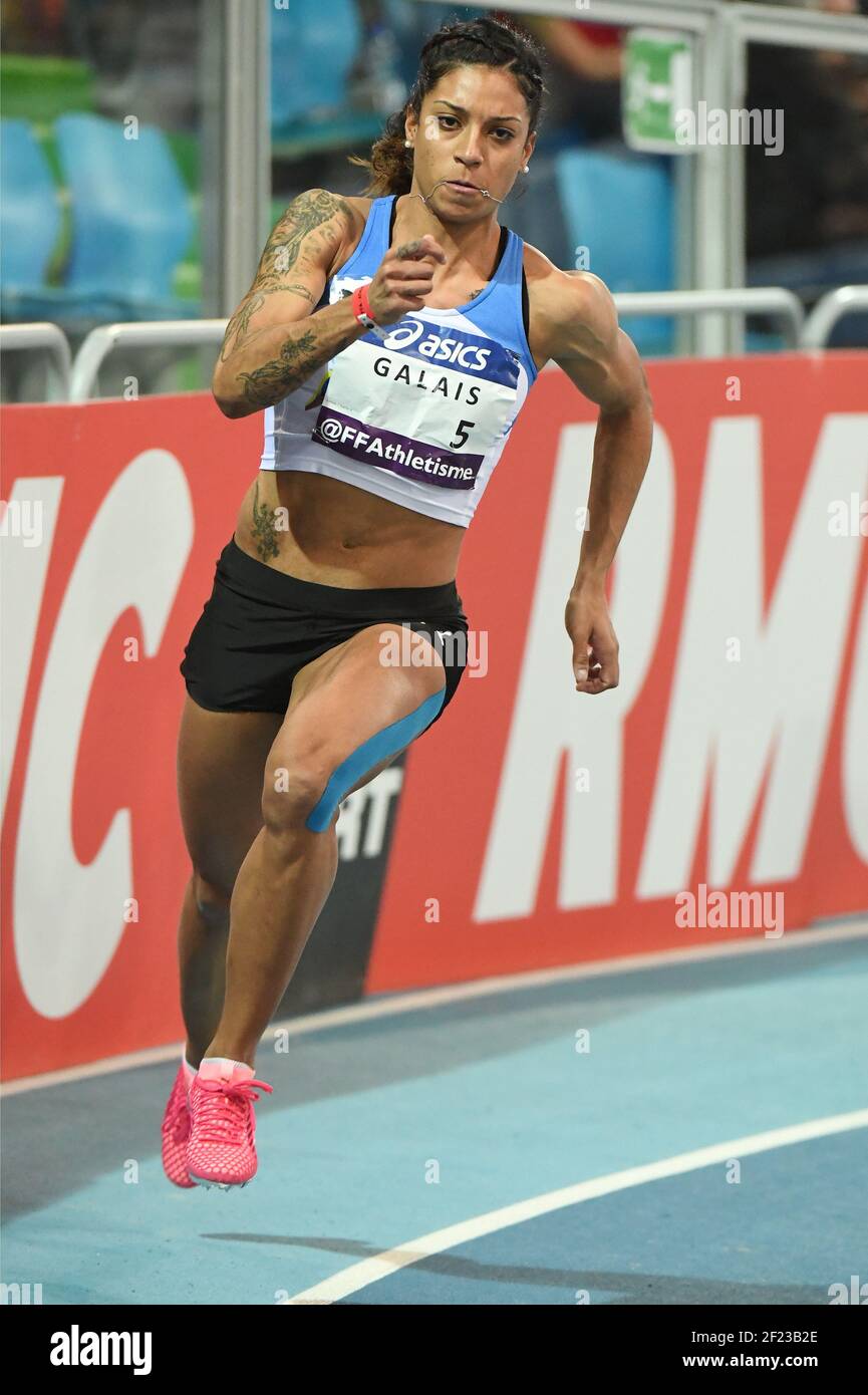 Jennifer Gallais (FRA) competes on Women's 200 m during the Athletics ...