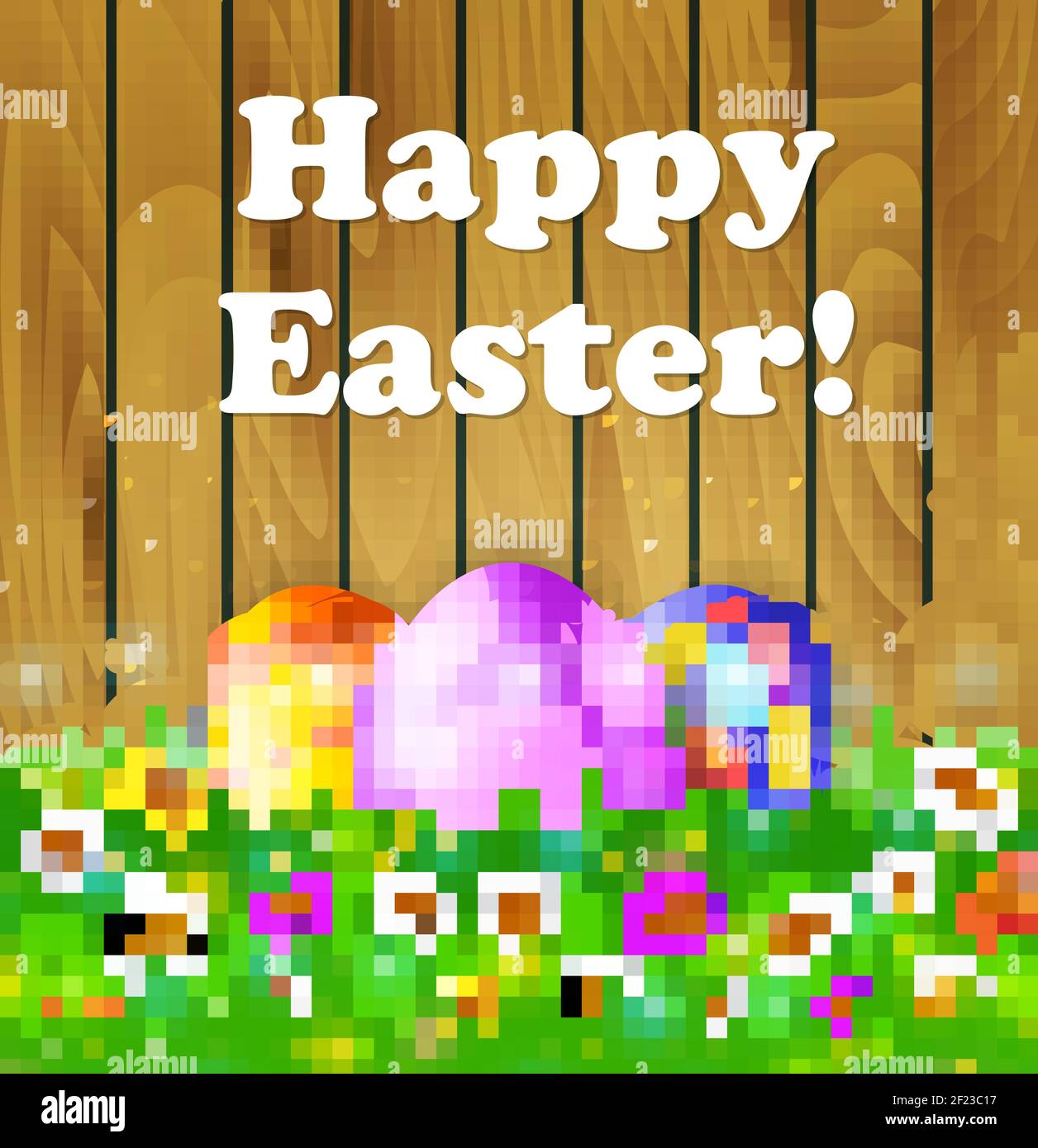 Border banner easter eggs Stock Vector Images - Alamy