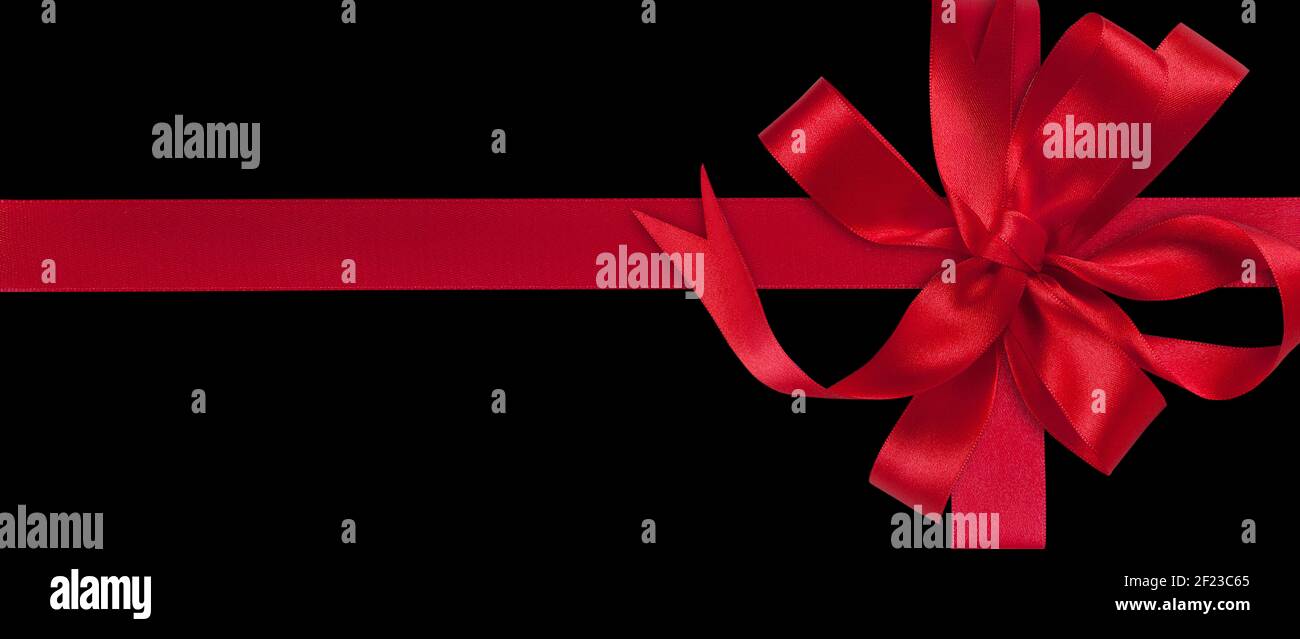 Shiny and satin ribbon. Merry christmas and happy new year greeting ...