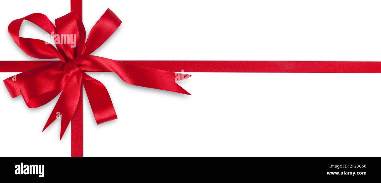 Shiny and satin ribbon. Merry christmas and happy new year greeting ...