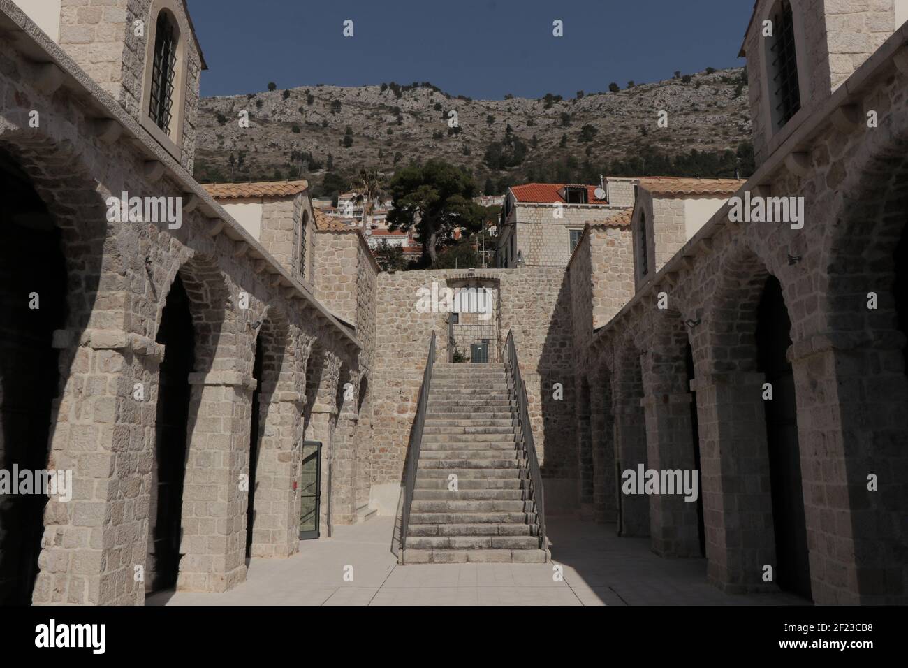 Dubrovnik. 26th Feb, 2021. Photo taken on Feb. 26, 2021 shows the ...