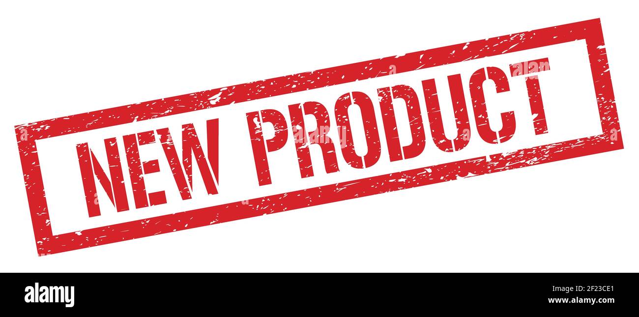 NEW PRODUCT red grungy rectangle stamp sign Stock Photo - Alamy