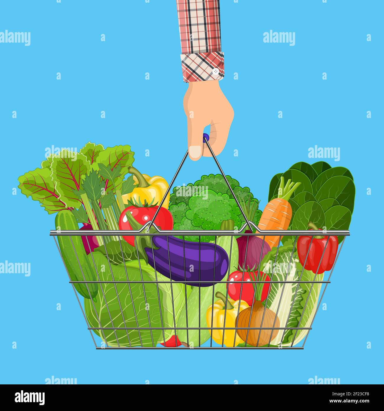 Organic food supermarket Stock Vector Images - Alamy