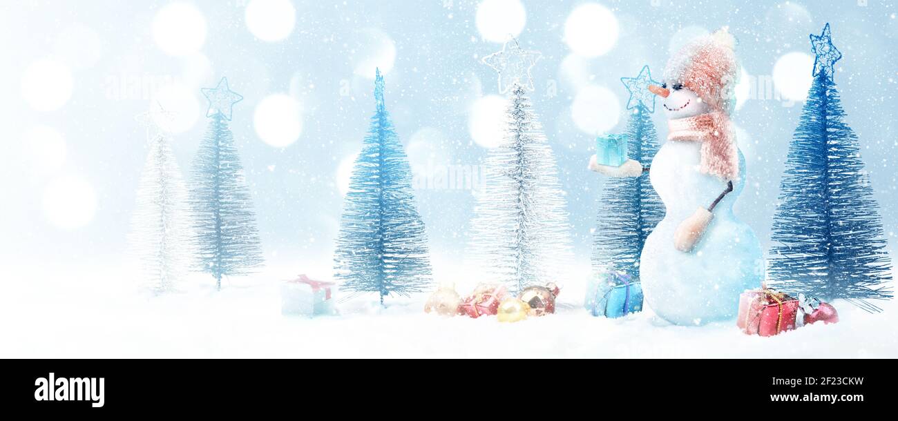 Merry christmas and happy new year greeting card Stock Photo - Alamy