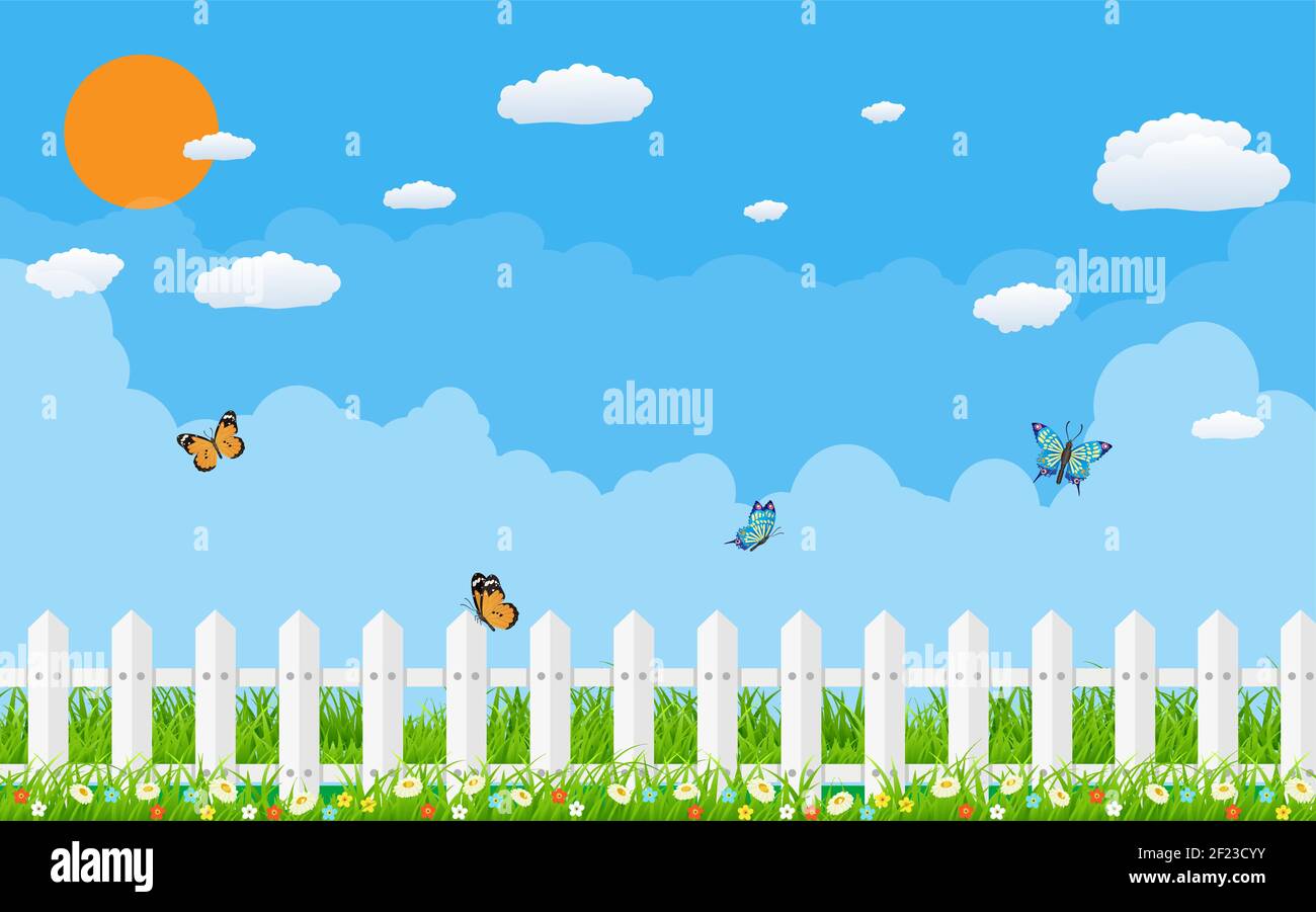 Beautiful rural landscape view Stock Vector Image & Art - Alamy