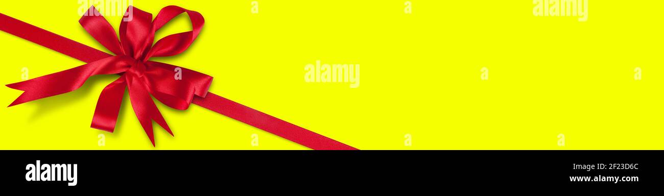 Shiny and satin ribbon. Merry christmas and happy new year greeting ...