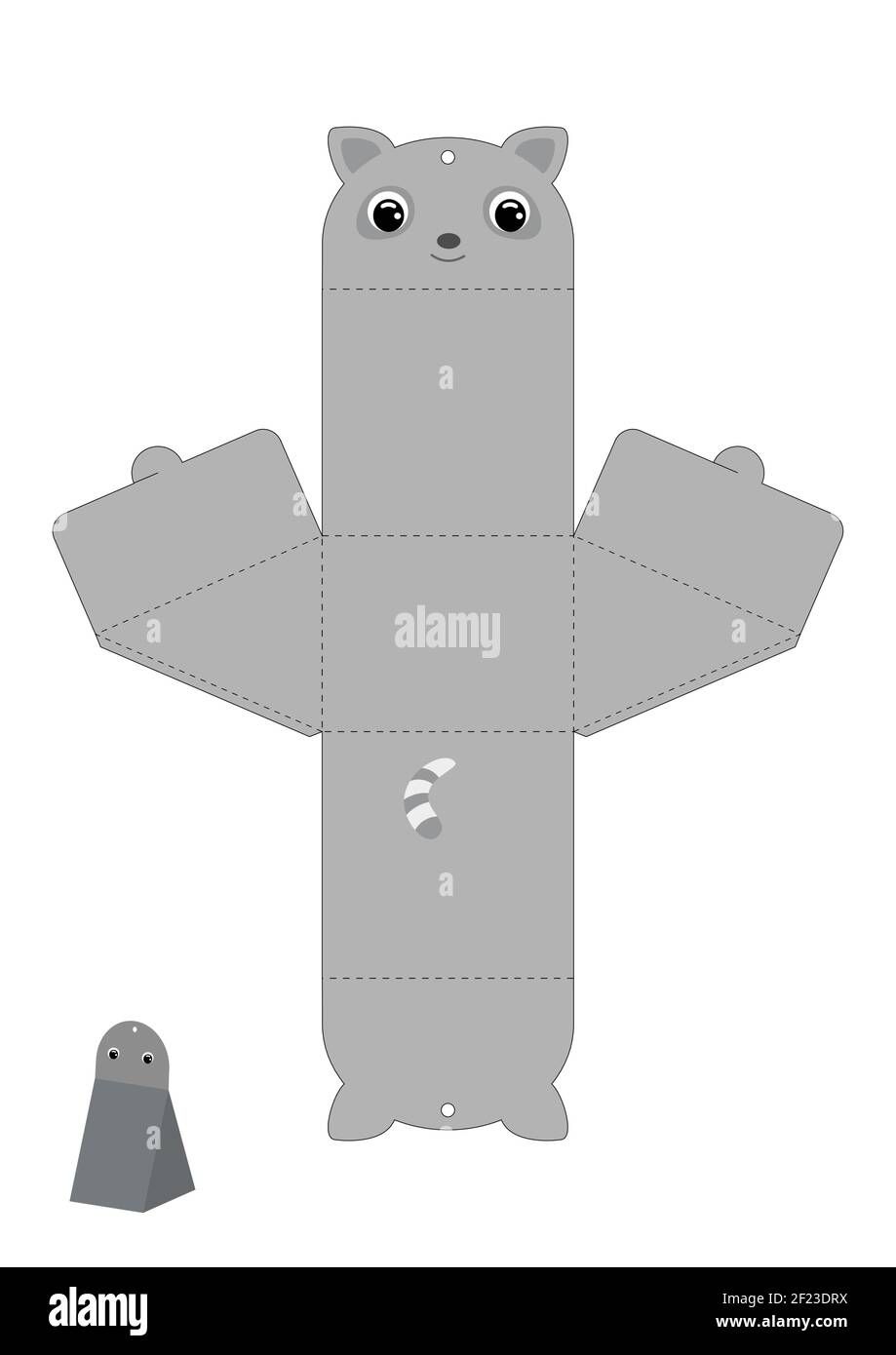 Raccoon printable craft Cut Out Stock Images & Pictures - Alamy