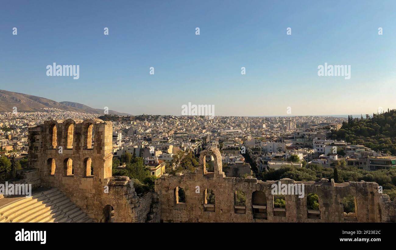 Ruins amphitheater acropolis athens hi-res stock photography and images ...