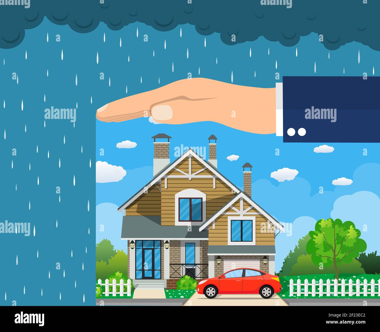Home insurance concept Stock Vector Image & Art - Alamy